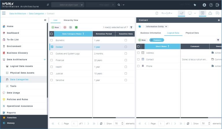 HOPEX Information Architecture | PROYA